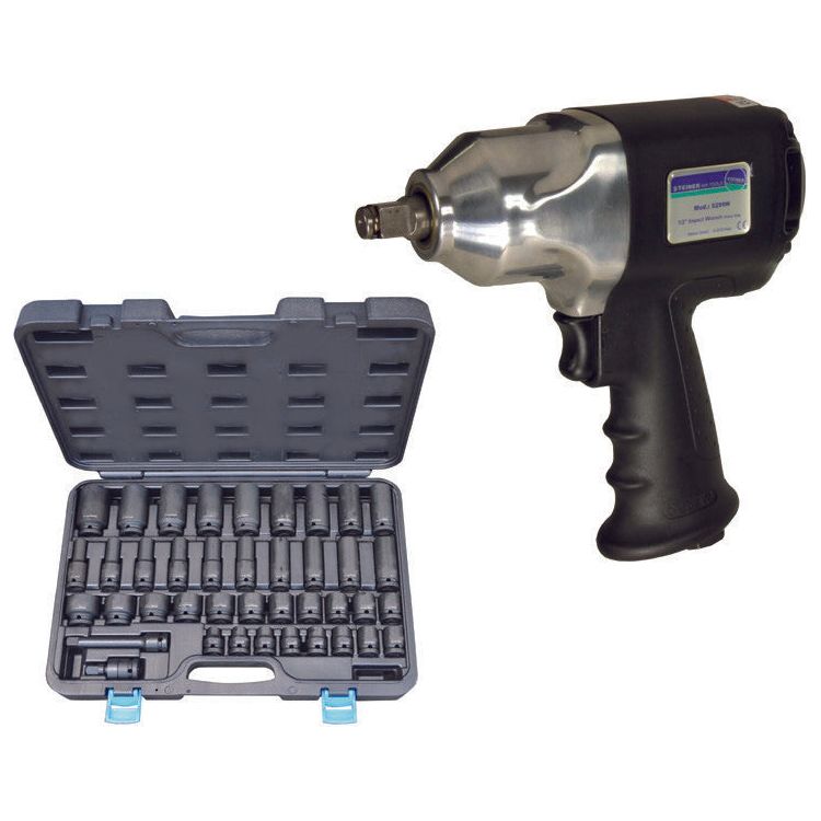 Steiner Airtools 1/2" Schlagschrauber + Steckschlüsselsatz SR5290SP ...